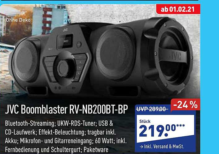 Jvc Boomblaster Rv-nb200bt-bp Angebot bei ALDI Nord - 1Prospekte.de