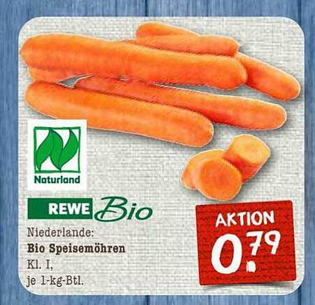 Rewe Bio Naturland Bio Speisemöhren Angebot bei Nahkauf - 1Prospekte.de