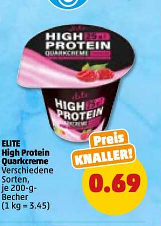 Elite High Protein Quarkcreme Angebot bei Penny - 1Prospekte.de
