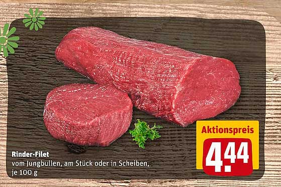 Rinder-filet Angebot bei REWE - 1Prospekte.de
