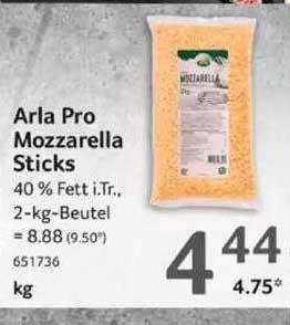 Arla Pro Mozzarella Sticks Angebot bei Selgros - 1Prospekte.de