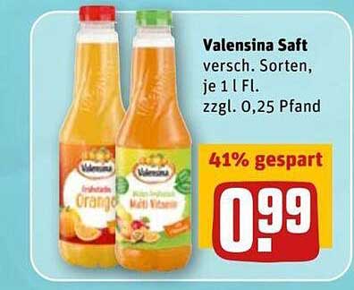 Valensina Saft Angebot bei REWE Kaufpark