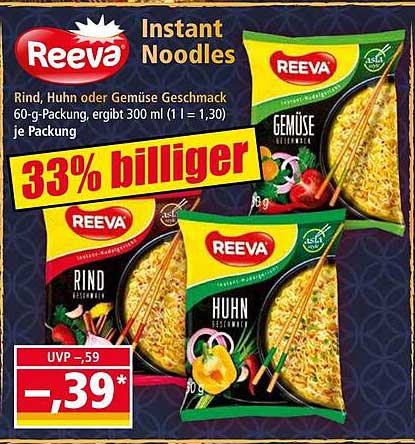 Reeva Instant Noodles Angebot bei NORMA - 1Prospekte.de