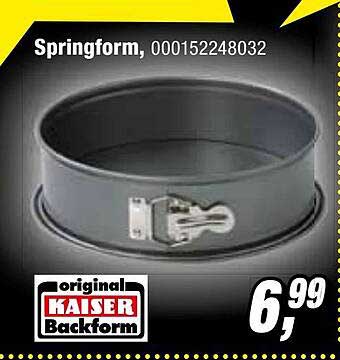 Original Kaiser Backform Springform Angebot bei Opti Wohnwelt