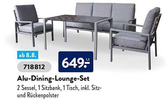 Alu-dining-lounge-set Angebot bei ALDI SÜD - 1Prospekte.de