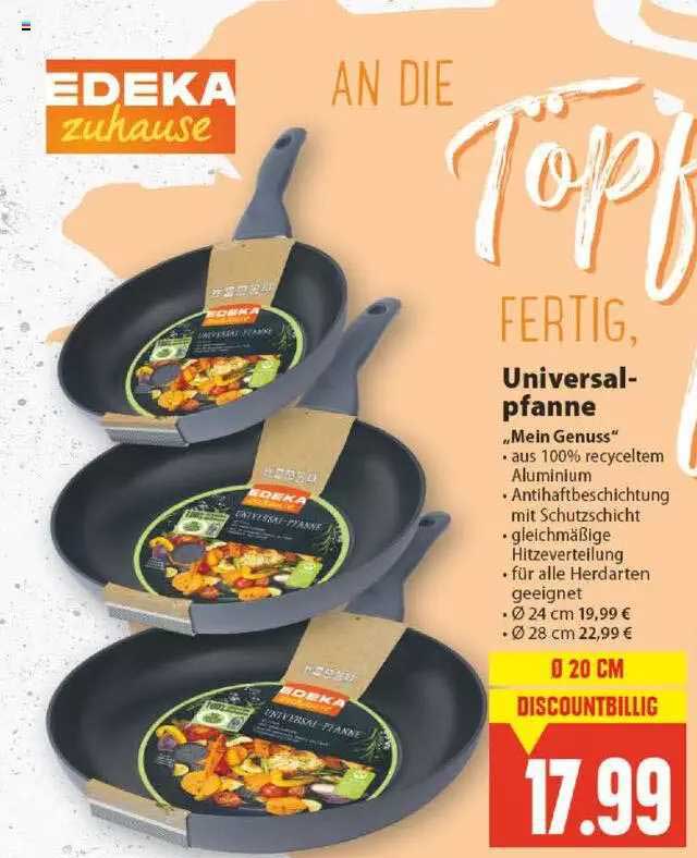 Edeka Zuhause Universalpfanne Angebot bei E Center - 1Prospekte.de