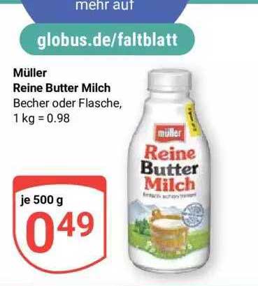Müller Reine Butter Milch Angebot bei Globus