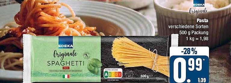 Edeka Originale Pasta Angebot bei EDEKA - 1Prospekte.de
