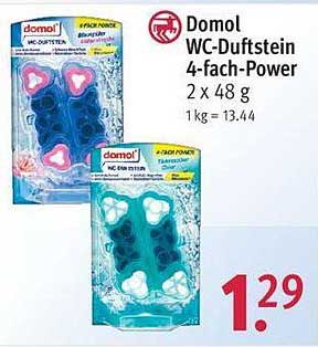 Domol Wc-duftstein 4-fach-power Angebot bei ROSSMANN - 1Prospekte.de