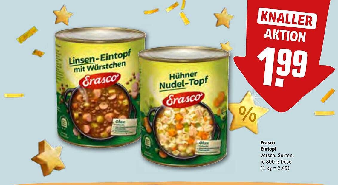 Erasco Eintopf Angebot bei REWE Kaufpark - 1Prospekte.de