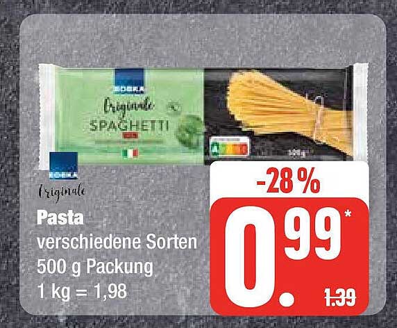 Pasta Edeka Originale Angebot bei EDEKA - 1Prospekte.de