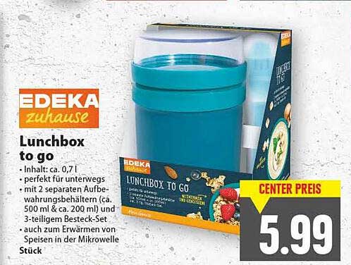 Edeka Zuhause Lunchbox To Go Angebot bei E Center - 1Prospekte.de