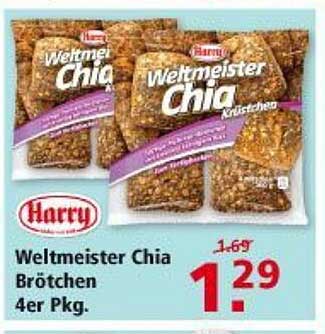 Harry Weltmeister Chia Brötchen Angebot bei Multi Markt - 1Prospekte.de