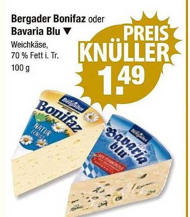 Bergader Bonifaz Oder Bavaria Blu Angebot bei V-Markt - 1Prospekte.de