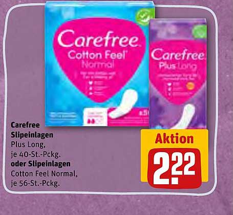 Carefree Slipeinlagen Oder Slipeinlagen Angebot bei REWE - 1Prospekte.de