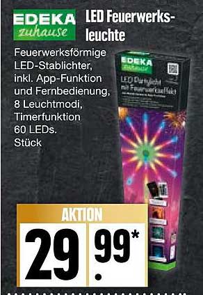 Edeka Zuhause Led Feuerwerksleuchte Angebot bei E Center - 1Prospekte.de
