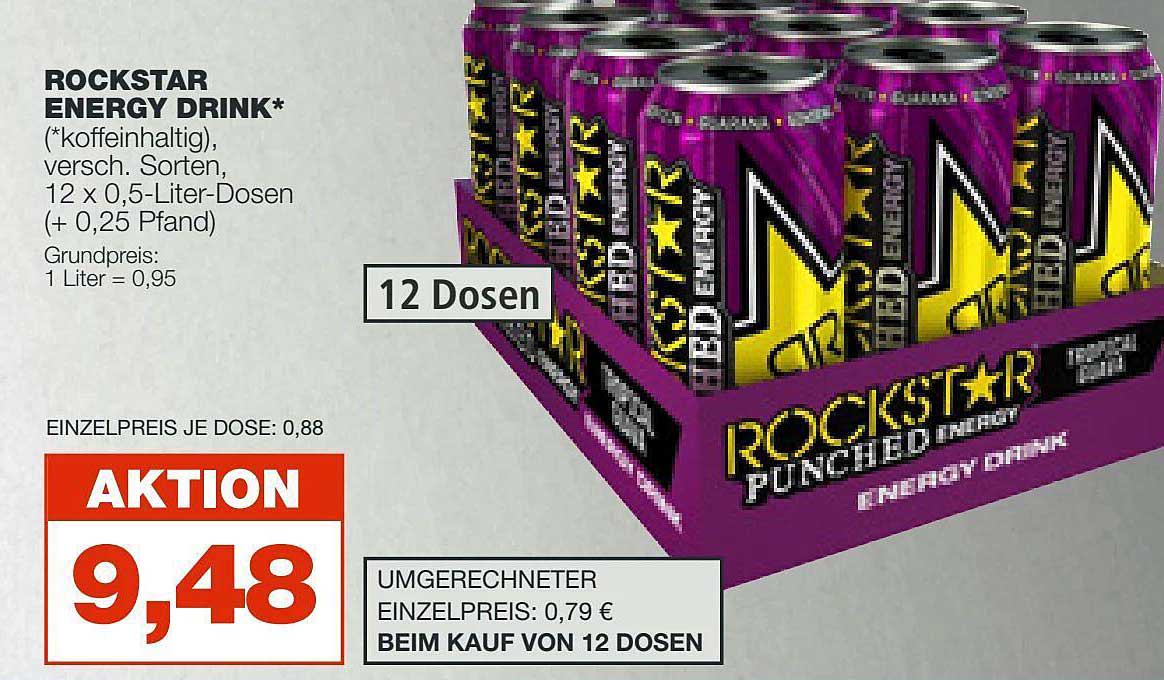 Rockstar Energy Drink Angebot bei REWE