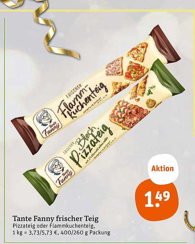 Tante Fanny XXL Frischer Blech-pizzateig Angebot bei EDEKA