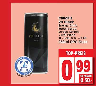 Calidris 28 Black Angebot bei EDEKA - 1Prospekte.de