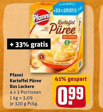Pfanni Kartoffel Püree Das Lockere Angebot bei REWE - 1Prospekte.de
