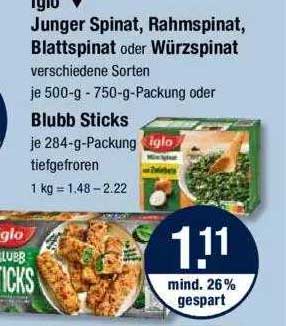 Iglo Junger Spinat, Rahmspinat, Blattspinat Oder Würzspinat Oder Blubb ...