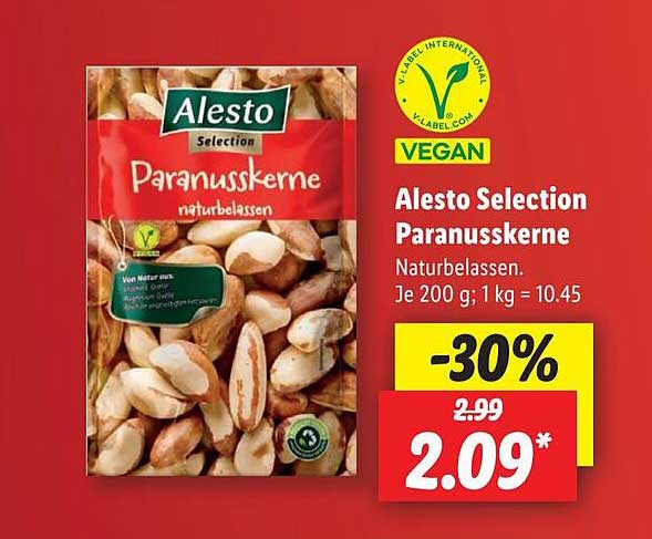 Alesto Selectioin Paranusskerne Angebot bei Lidl - 1Prospekte.de