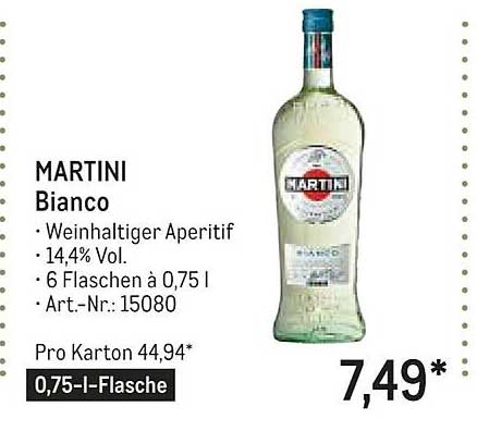 Martini Bianco Angebot bei METRO