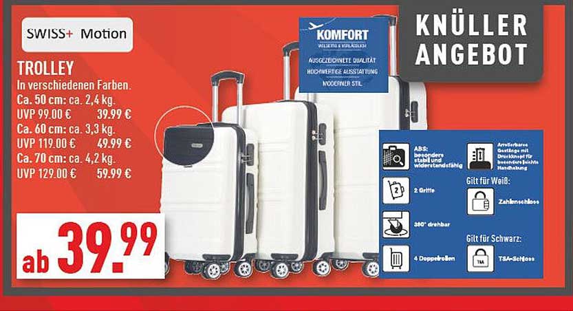 Swiss+ Motion Trolley Angebot bei Marktkauf - 1Prospekte.de