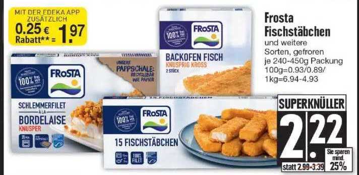 Frosta Fischstäbchen Angebot bei EDEKA