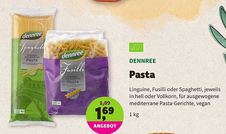 Dennree Pasta Angebot bei BioMarkt - 1Prospekte.de
