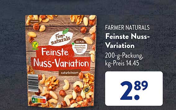 Farmer Naturals Feinste Nuss-variation Angebot bei ALDI sud