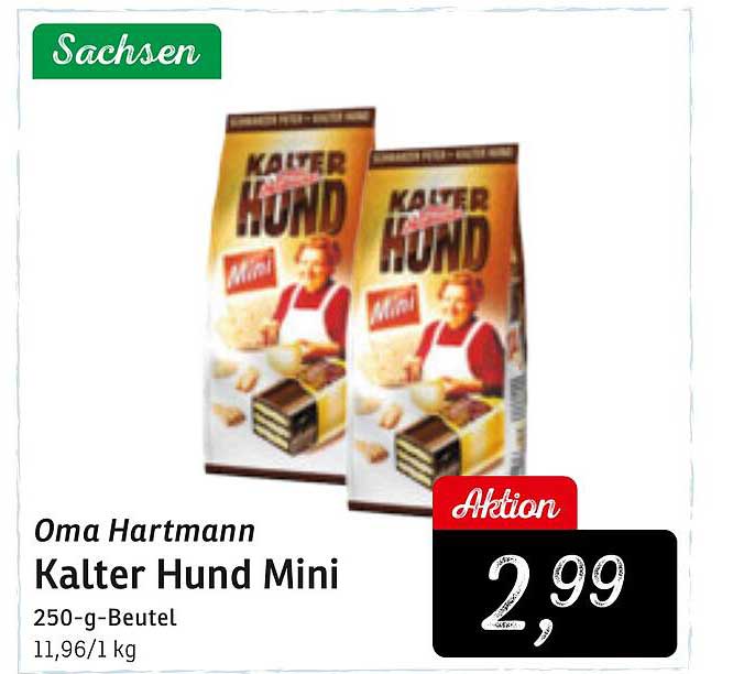Oma Hartmann Kalter Hund Mini Angebot bei KONSUM - 1Prospekte.de