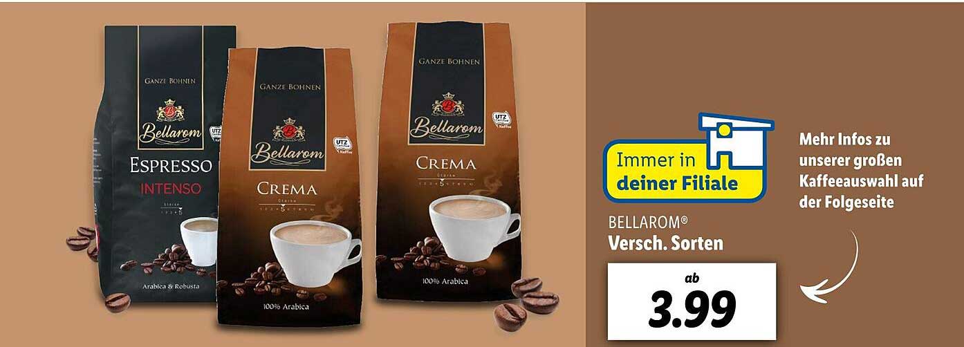 Bellarom Verschiedene Sorten Angebot bei Lidl - 1Prospekte.de