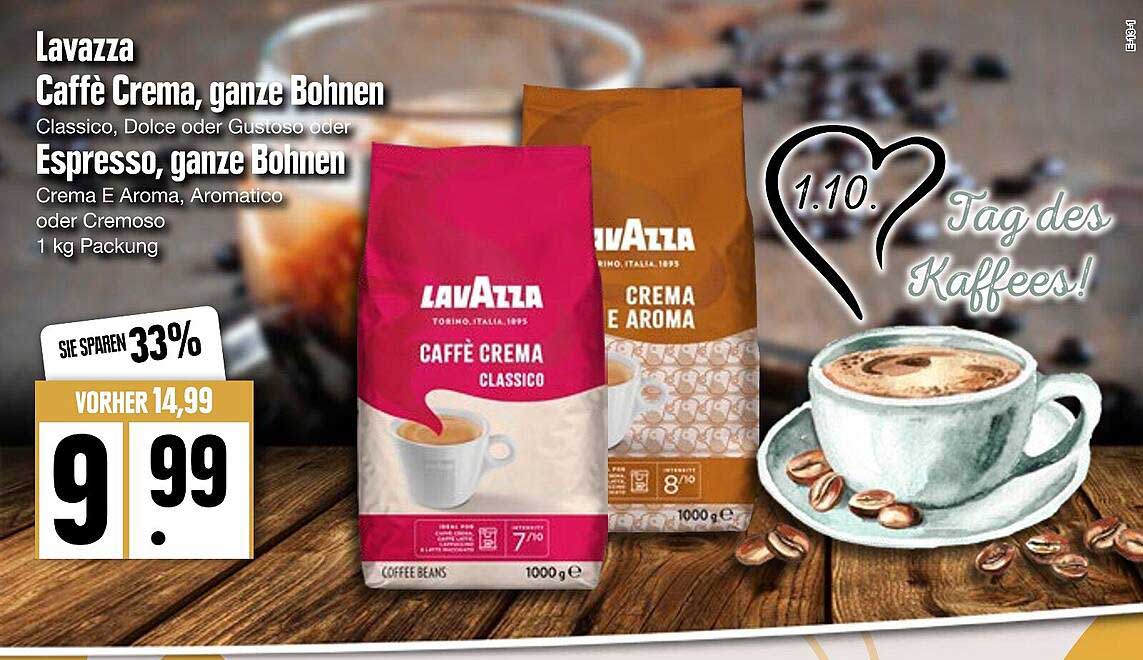 Lavazza Caffe Crema, Ganze Bohnen Oder Espresso, Ganze Bohnen Angebot ...