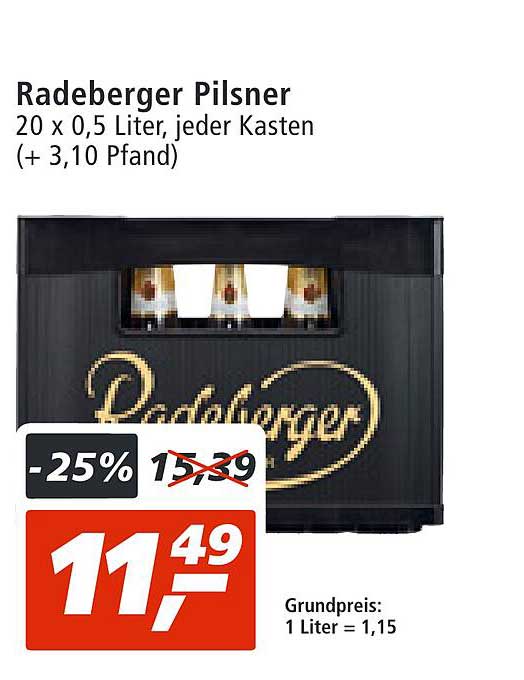 Radeberger Pilsner Angebot bei Real