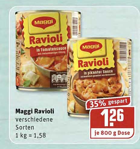 Maggi Ravioli Angebot bei REWE Kaufpark - 1Prospekte.de