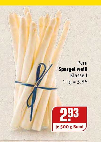 Peru Spargel Weiß Angebot bei REWE - 1Prospekte.de
