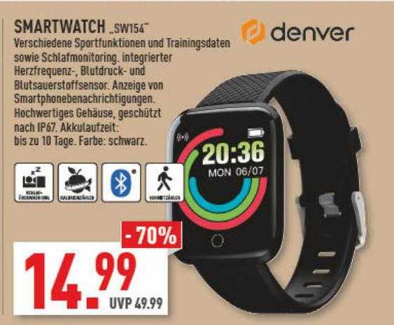 Denver Smartwatch Sw154 Angebot bei Marktkauf