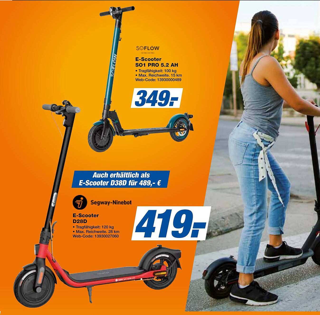 Segway-ninebot E-scooter D28d Angebot bei Expert - 1Prospekte.de