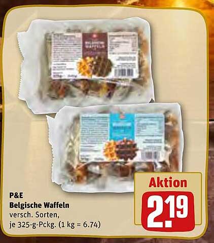 P&e Belgische Waffeln Angebot bei REWE - 1Prospekte.de