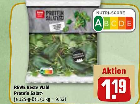 Rewe Beste Wahl Protein Salat Angebot bei REWE - 1Prospekte.de