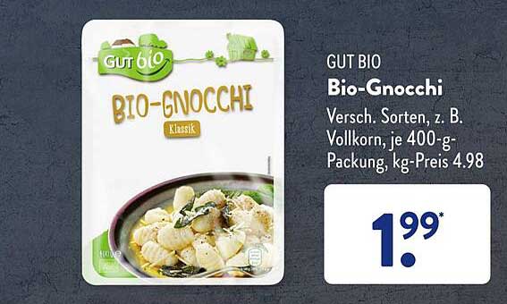 Gut Bio Biognocchi Angebot bei ALDI SÜD - 1Prospekte.de