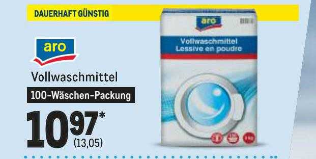 Aro Vollwaschmittel Angebot bei METRO - 1Prospekte.de