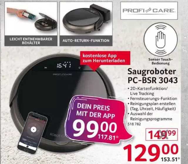 Saugroboter Pc-bsr3043 Profi Care Angebot bei Selgros