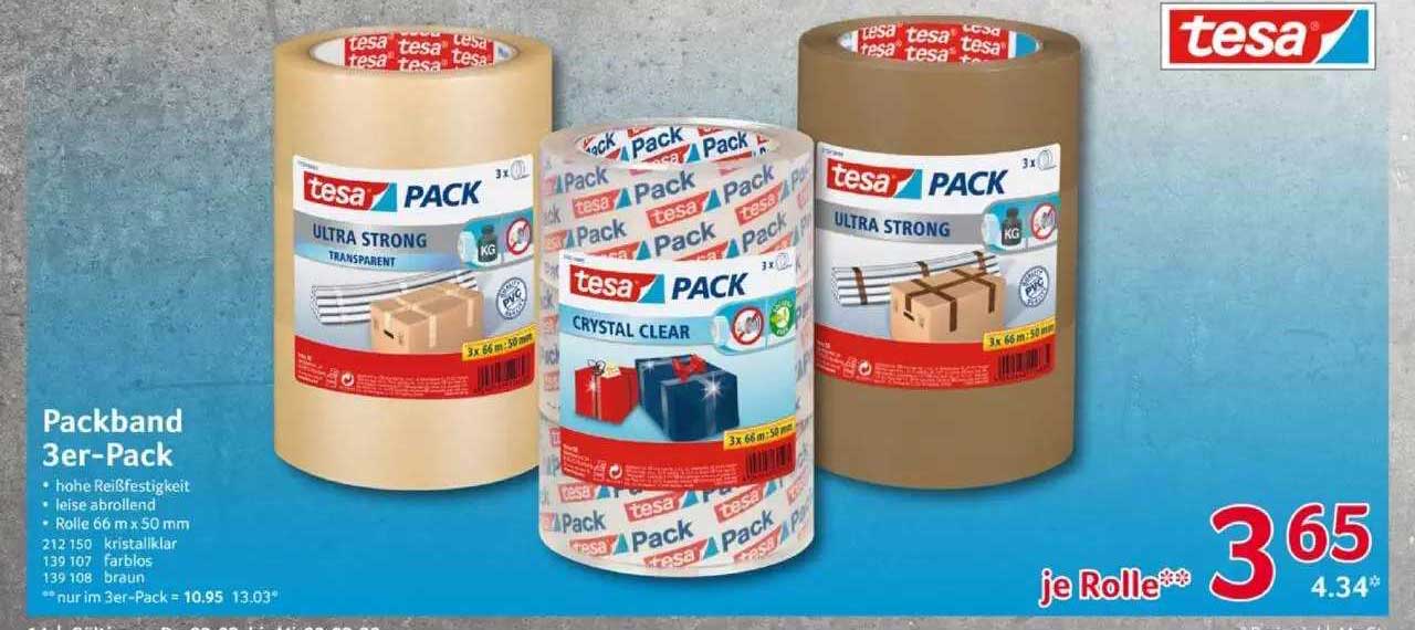 Tesa Packband 3er-pack Angebot bei Selgros