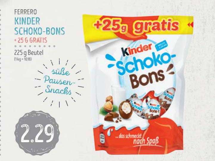 Ferrero Kinder Schoko-bons Angebot bei Edeka Struve