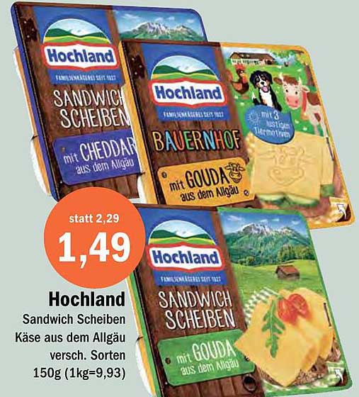 Hochland Sandwich Scheiben Käse Aus Dem Allgäu Angebot bei Aktiv Irma ... Hochland Sandwich Scheiben Käse Aus Dem Allgäu Angebot bei Aktiv Irma ...
