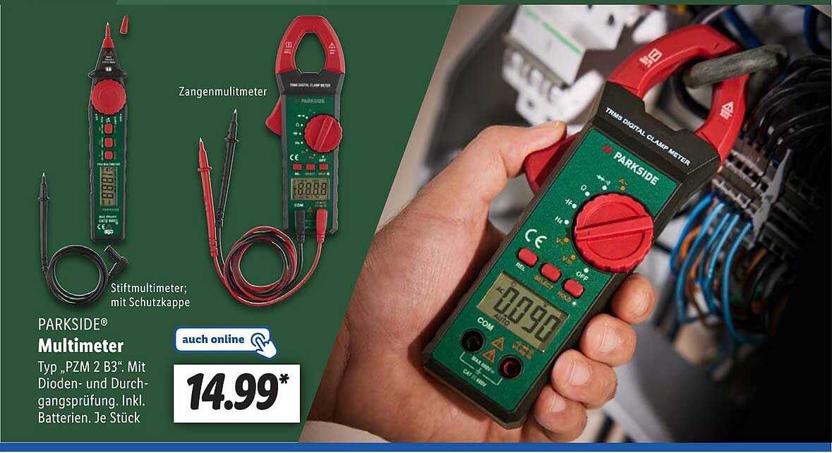 Parkside Multimeter Angebot bei Lidl - 1Prospekte.de