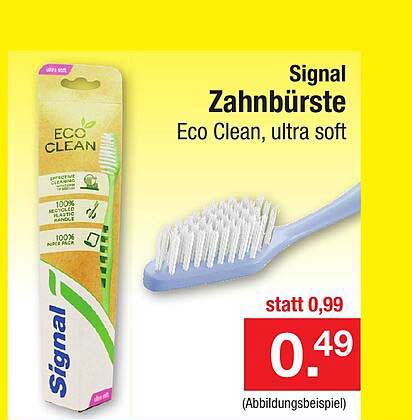 Signal Zahnbürste Eco Clean Angebot bei Zimmermann - 1Prospekte.de