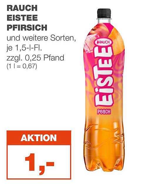 Gut & Günstig Eistee Pfirsich Oder Zitrone Angebot bei EDEKA